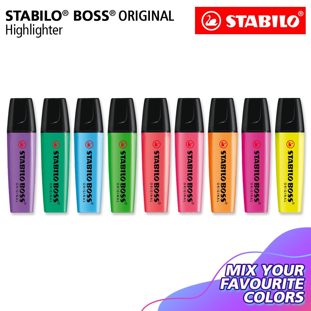 STABILO Boss Pen Marker Highlighter Color Marker Highlighter BOSS ...