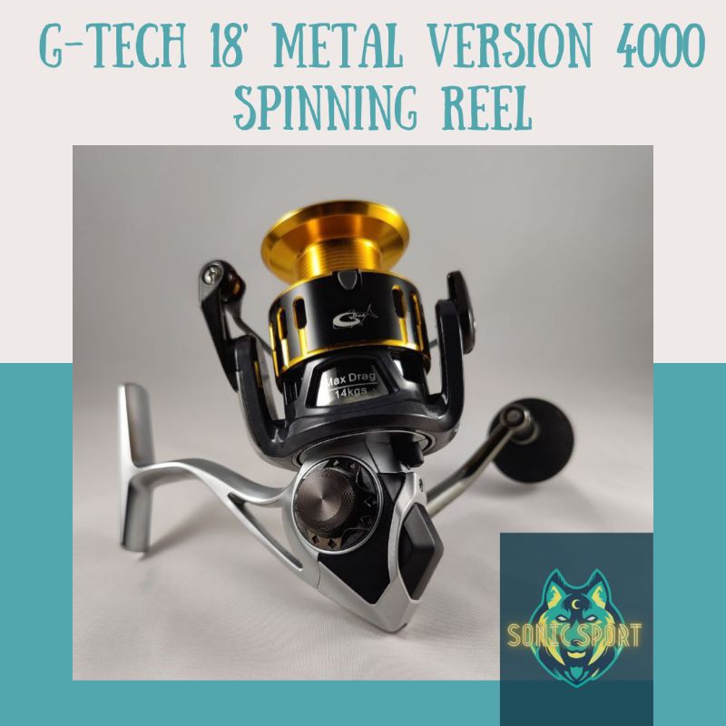 🔥G-Tech 18' Metal Version 4000 Spinning Reel🔥 | Shopee Malaysia