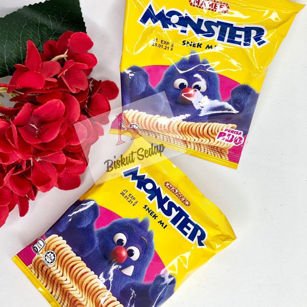 Mamee Monster Snek Mi Perisa BBQ | BBQ Flavour | 25g x 1pack - Ready ...