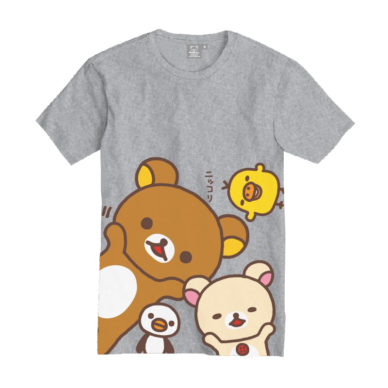 Rilakkuma Lady Graphic Round Neck Short Sleeve T-Shirt | Shopee Malaysia