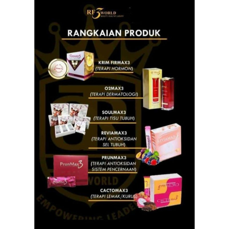 RF3 World - Firmax3 O2max3 ( Serum ) Soulmax3 Prunmax3 Cactomax3 ...