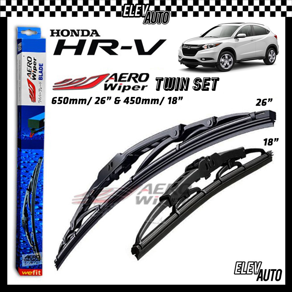 Honda HR-V HRV AERO Twin Set Wiper Blade VALUE Pack (18"/26") | Shopee ...