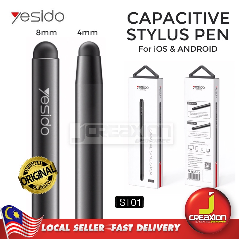 YESIDO ST01 Capacitive Universal Stylus Pen for iOS Android Devices ...