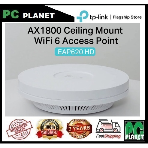 TP-Link EAP620HD AX1800 Ceiling Mount Dual-Band Wi-Fi 6 Access Point ...