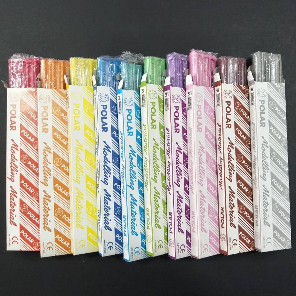 Polar Modelling Material Clay (Non Toxic) Tanah Liat /(10 Colours ...