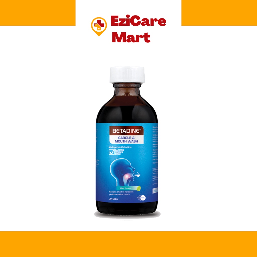 Betadine Gargle & Mouth Wash- sore throat, sakit tekak | Shopee Malaysia