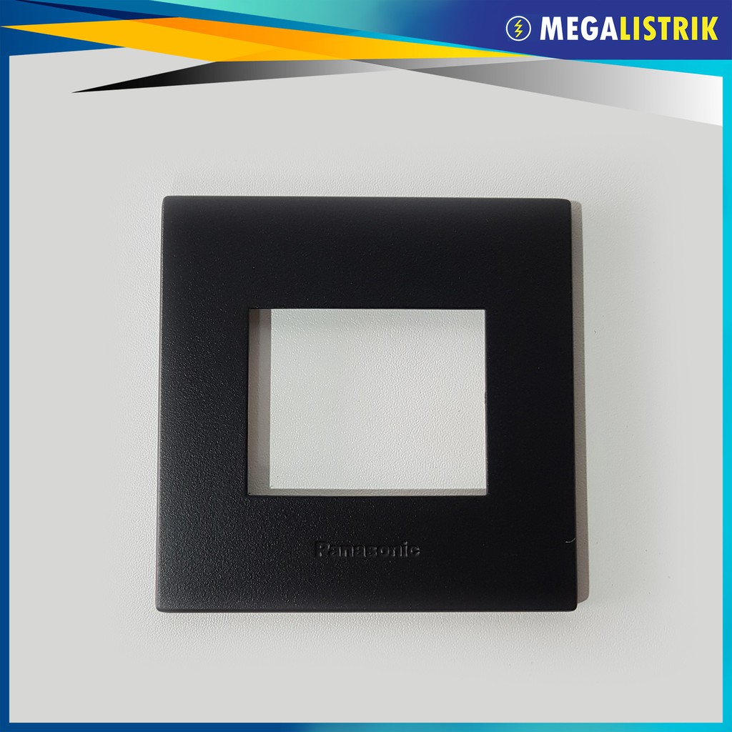 PANASONIC FRAME SWITCH 1 GANG 2 DEVICE STYLE E ECO MATTE BLACK / BLACK ...