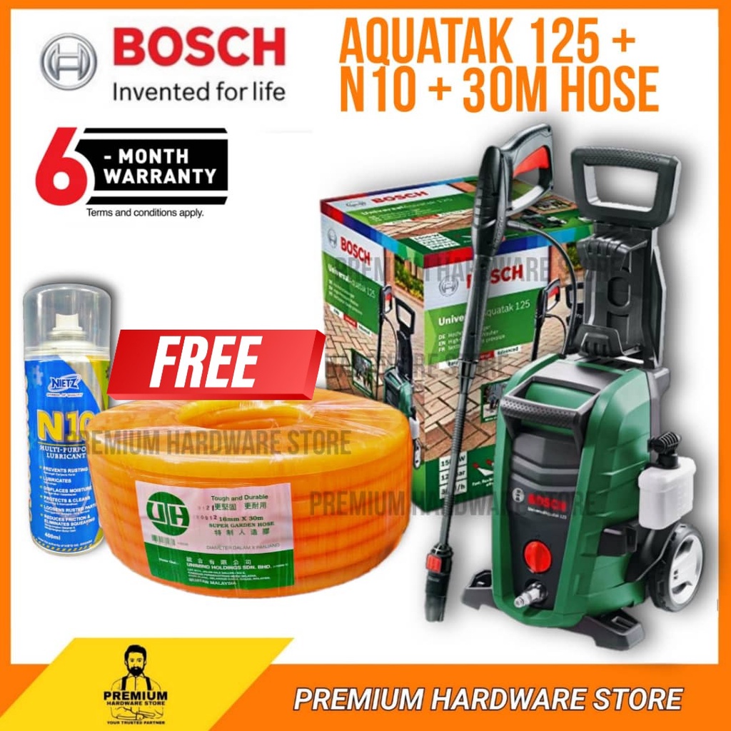 BOSCH Aquatak 125 125bar High Pressure Cleaner Water jet Waterjet ...