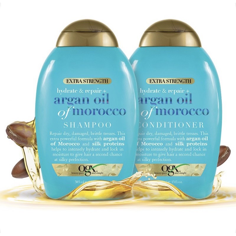 OGX Biotin & Collagen & OGX Renewing Argan Oil Morocco shampoo and ...