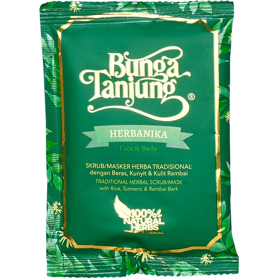 BUNGA TANJUNG HERBANIKA FACE & BODY (SCRUB/MASKER) (PER PIECE) | Shopee ...