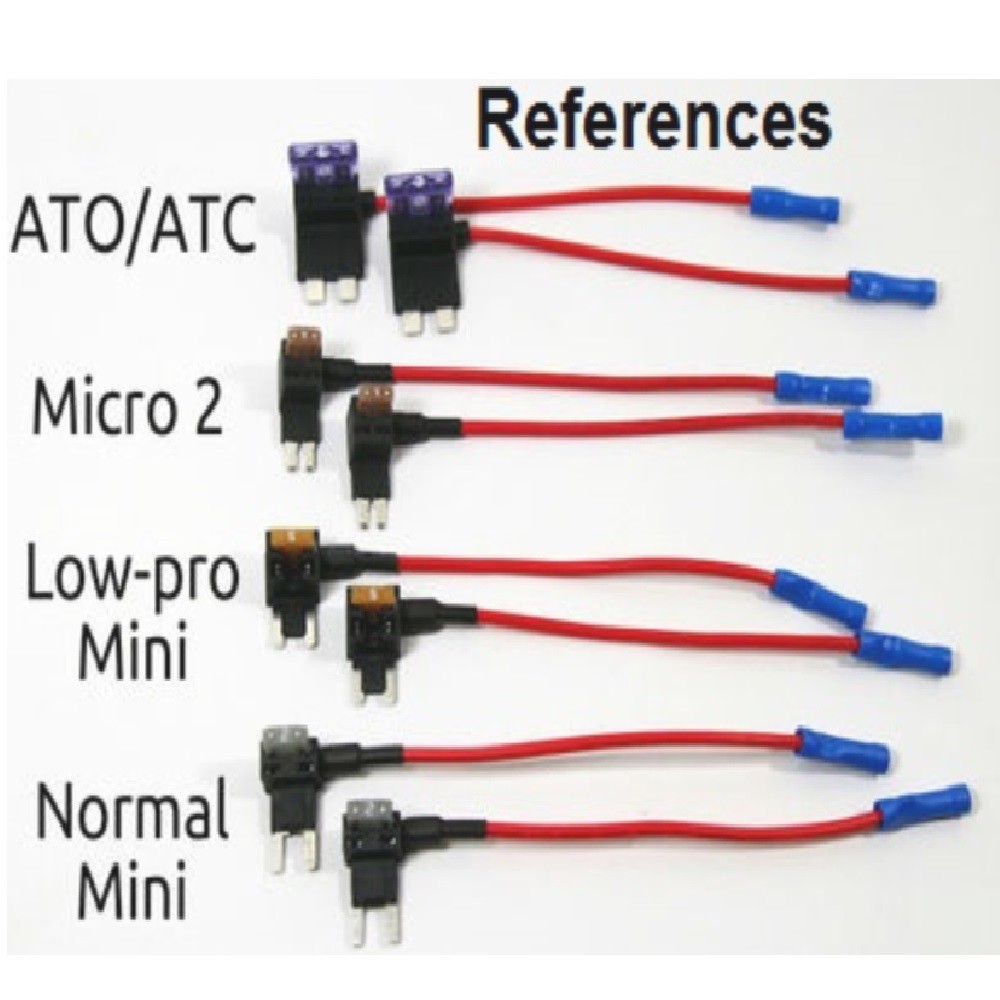 Fuse Tap Adapters Blade Fuses Holder + 12v female socket plug + fuse ...