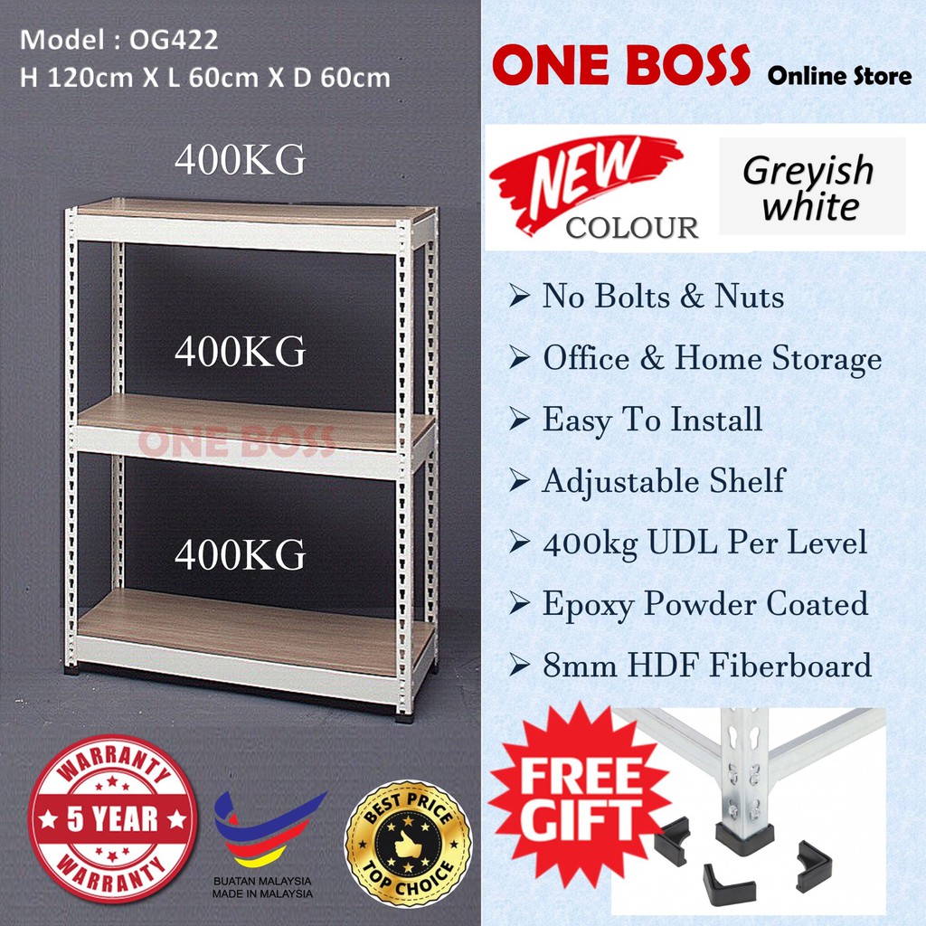 [ OG422 ] - H4'xL2'xD2' ONE BOSS BOLTLESS RACKING HOME STORAGE WARE ...