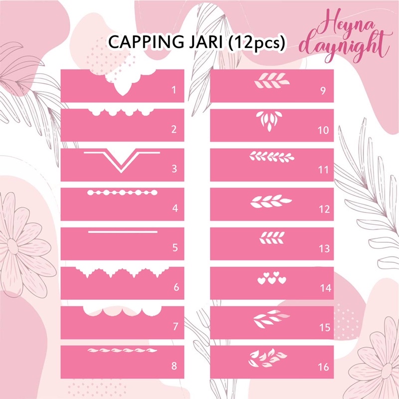 STICKER CAPPING CELUP 12 JARI | Shopee Malaysia