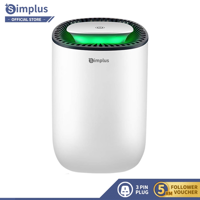 Simplus Air Dehumidifier 600ml Water Tank Reduce Excess Moisture Auto ...