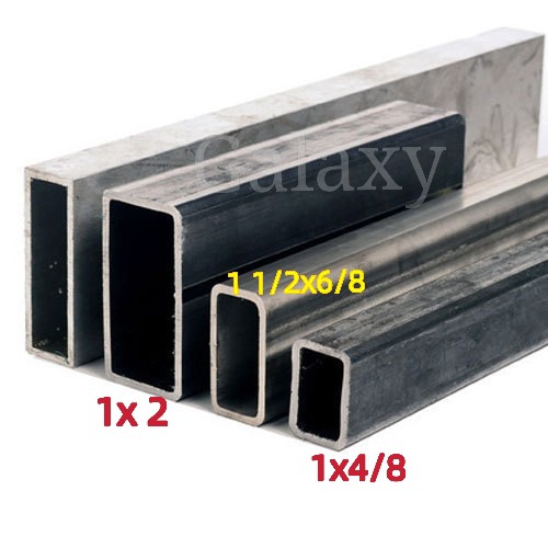 NEW Mild Steel Hollow(Besi Hollow)1 1/2" x 6/8" Tickness 1.2mm(Besi ...