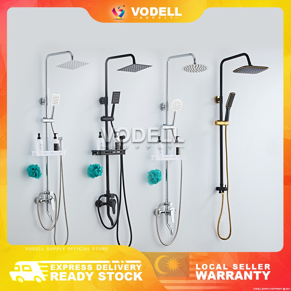 VODELL 304 Stainless Steel 4in1 Digital Shower Set Bathroom Mixer ...