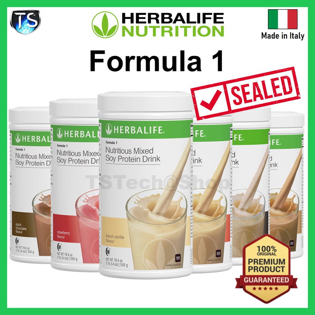 【100% SEALED】Herbalife F1 Formula 1 Nutritious Mixed Soy Protein Drink ...