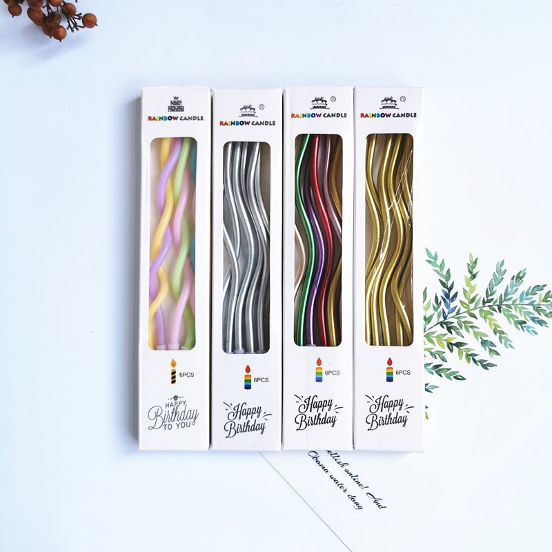 READY STOCK Birthday Thread Candle Colorful Spiral Candle | Shopee Malaysia