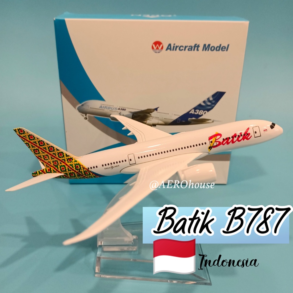 Latest Aeroplane/148 Aircraft Model- Batik B787 (Indonesia Airlines ...