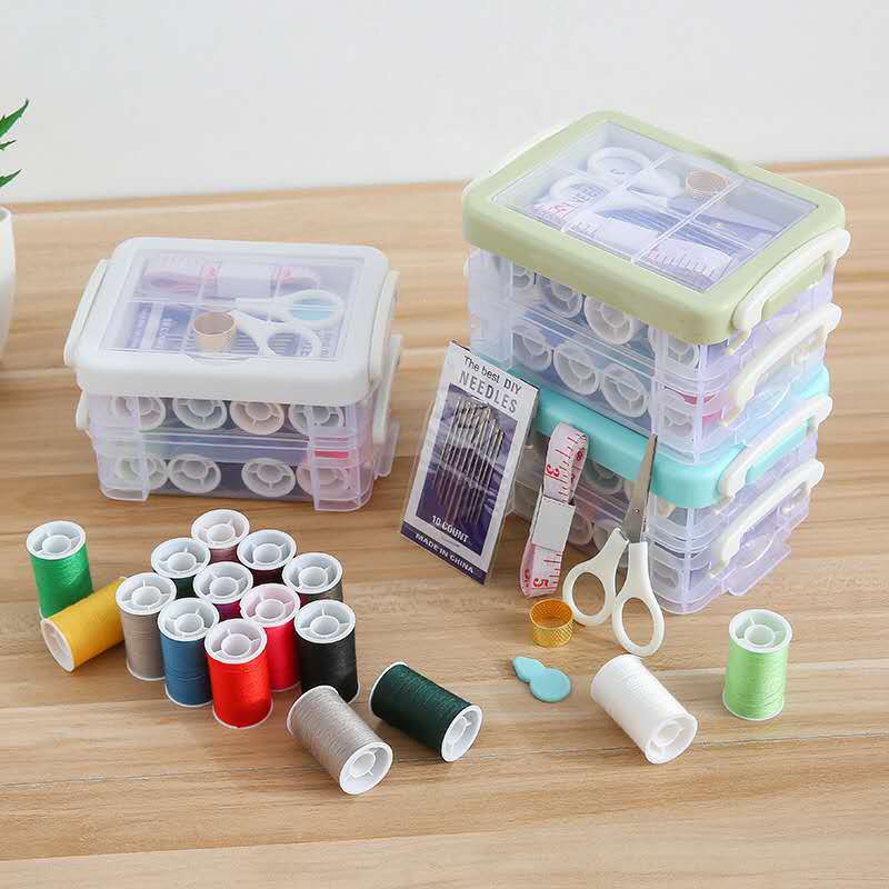R&J _ Multi Function Portable Sewing Kit Thread Tool Complete Set No ...