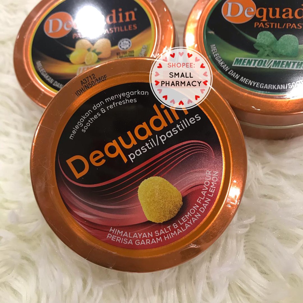 Dequadin Pastilles Menthol 013762 / Lemon / Himalayan Salt & Lemon 50g ...