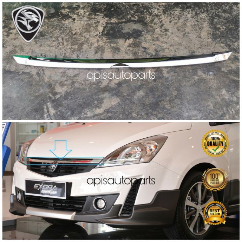(ORIGINAL)PROTON EXORA BOLD(2011-2020)FRONT GRILLE CHROME | Shopee Malaysia