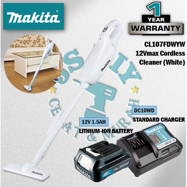 MAKITA CL107FDZW / CL107FDWYW 12Vmax Cordless Cleaner ( WHITE ) | Shopee Malaysia