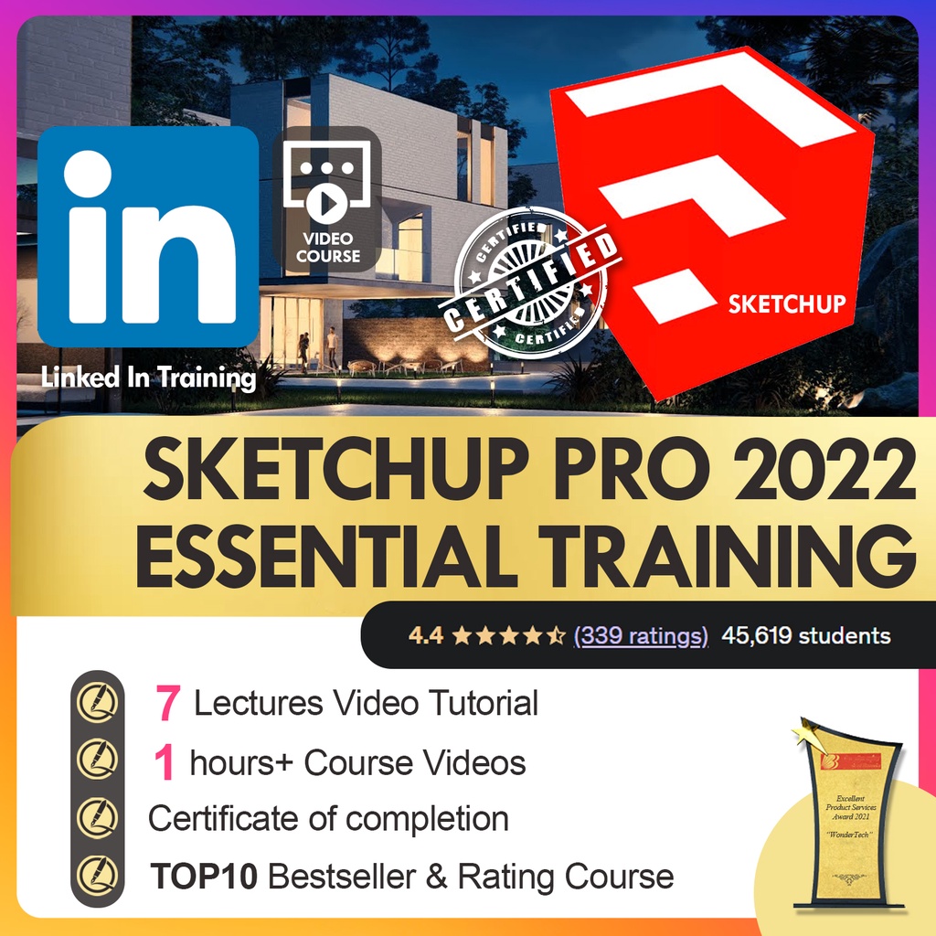[Video Course] SketchUp Pro Essential Training (7 Lectures, 1 hours+ ...