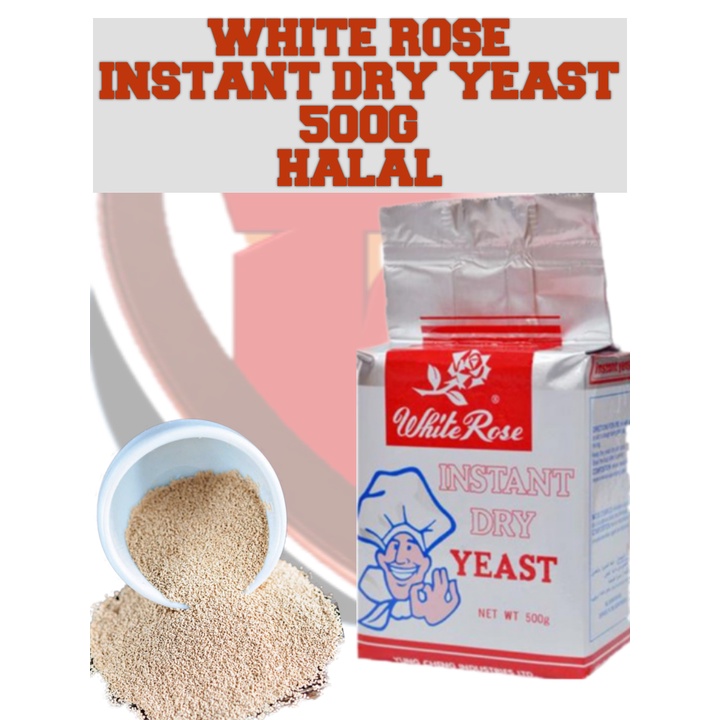 WHITEROSE INSTANT DRY YEAST | HALAL | IBU ROTI | 500G | Shopee Malaysia