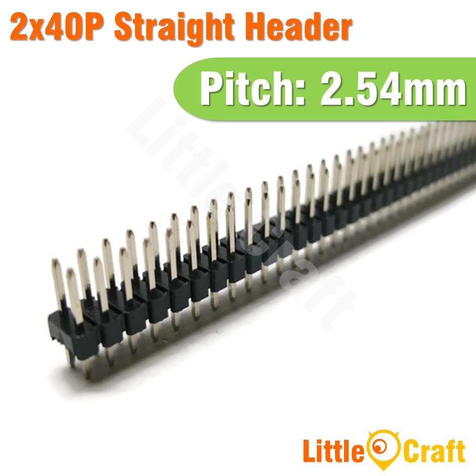 Header 2.54mm Male Female Single Double Row Straight Right Angle Connector 40p | Shopee Malaysia