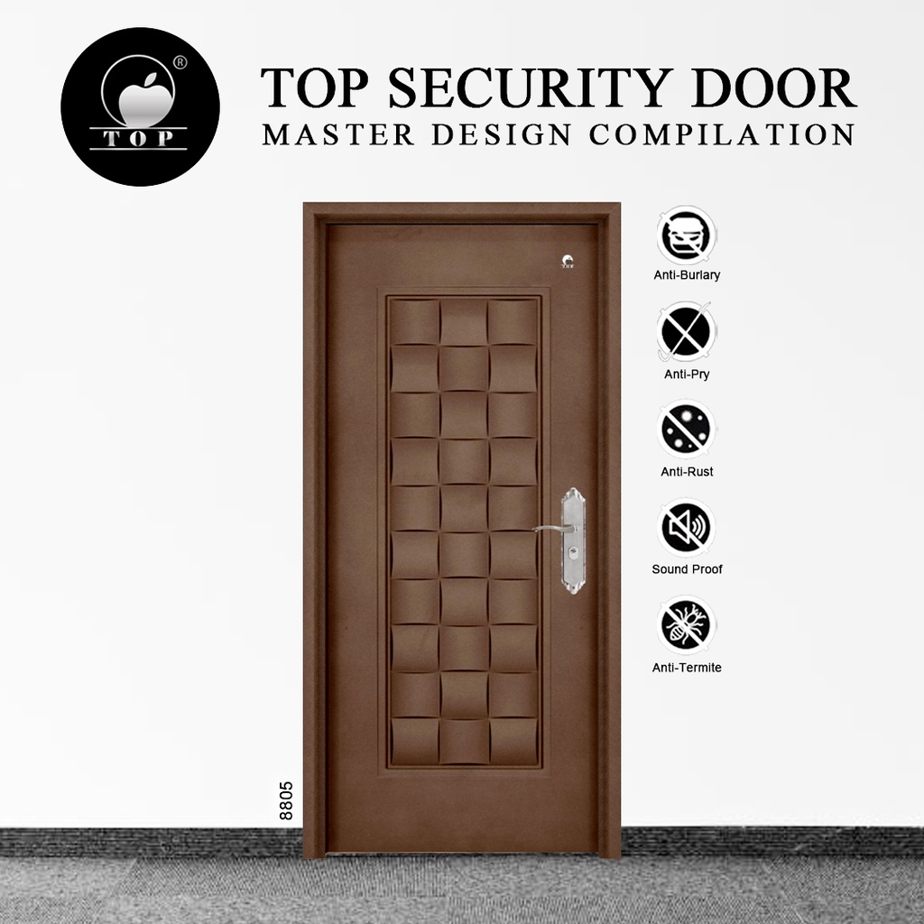 (PRE ORDER) Top Security Door R-Series Room Door 3'ft(W) x 7'ft(H ...