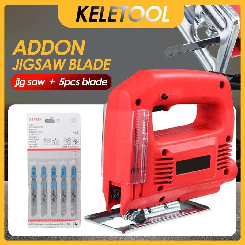 Gergaji Elektrik 710W Jig Saw Dengan 10 Keping Bilah Gergaji Elektrik ...