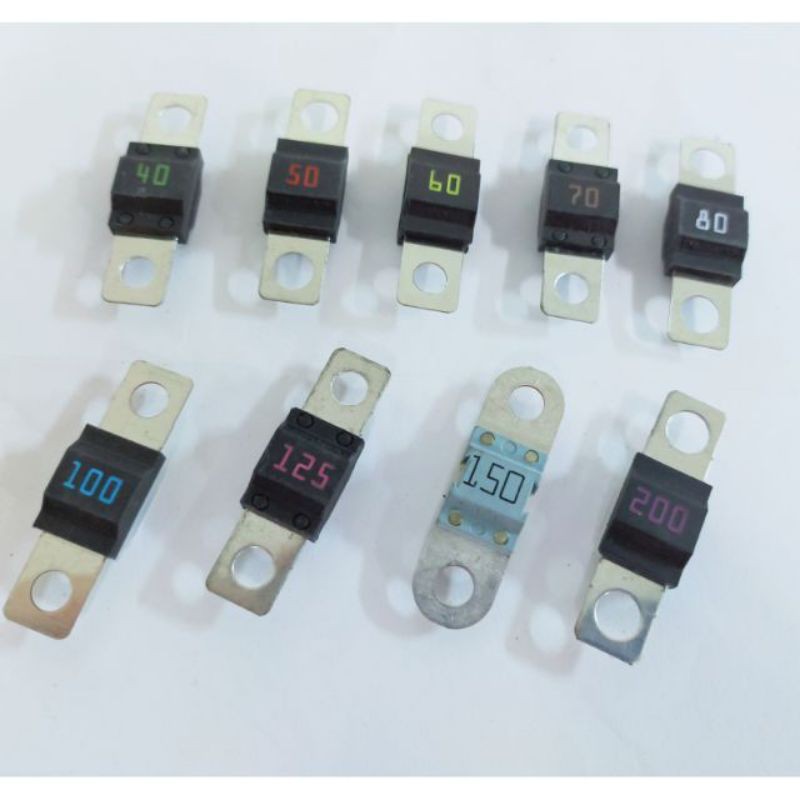 100% Original Car Main Bolt On Midi Fuse 40A 50A 60A 70A 80A 100A 125A ...