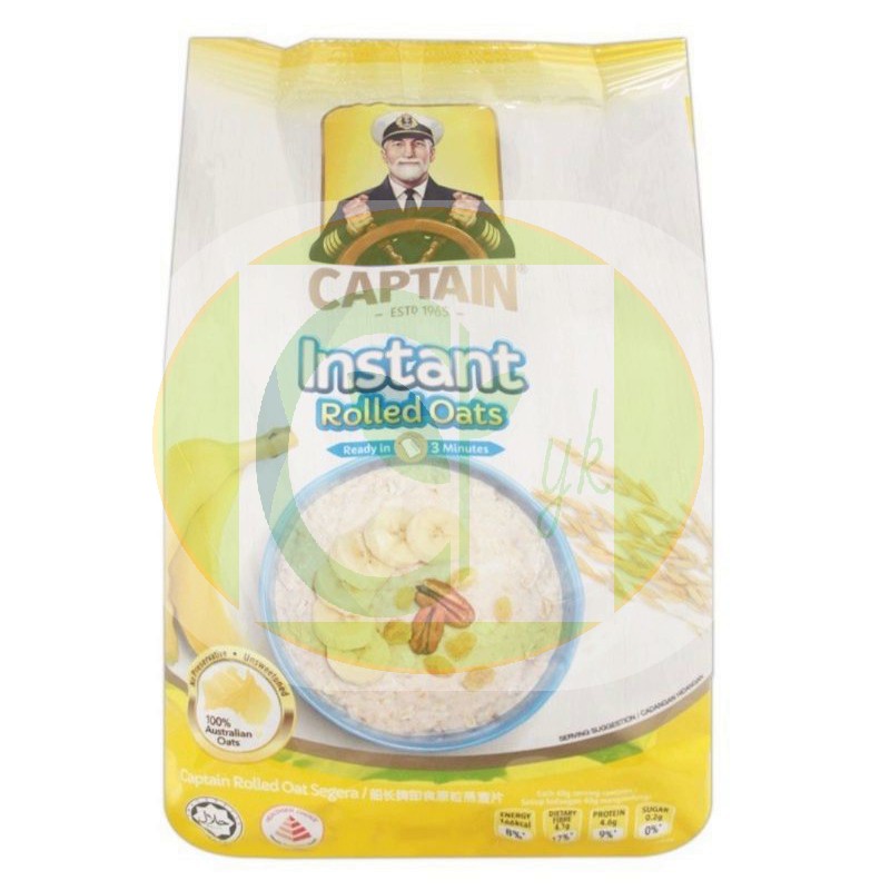 Captain Instant Rolled Oats 800g | Shopee Malaysia