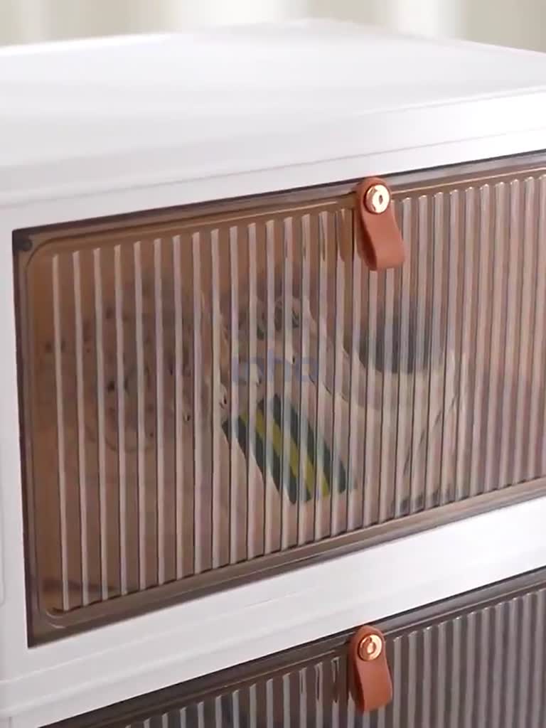 INHO L39/44cm (1-6 Layers) Foldable Stackable Plastics Shoes Storage ...