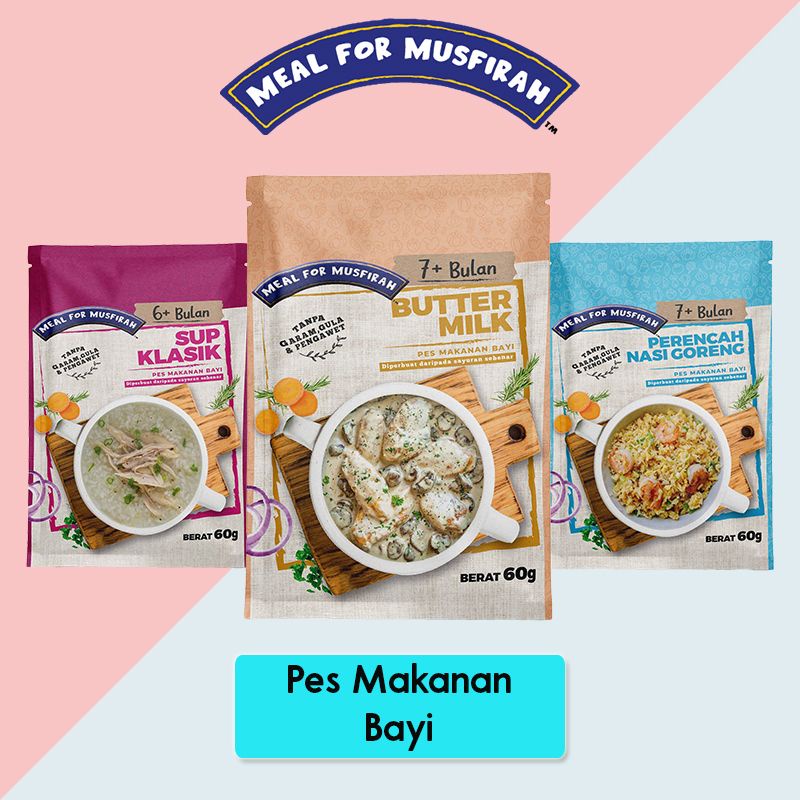 [Baby's Food] Meal for Musfirah Pes Makanan Bayi 6M+/7M+ (60g) | Shopee ...