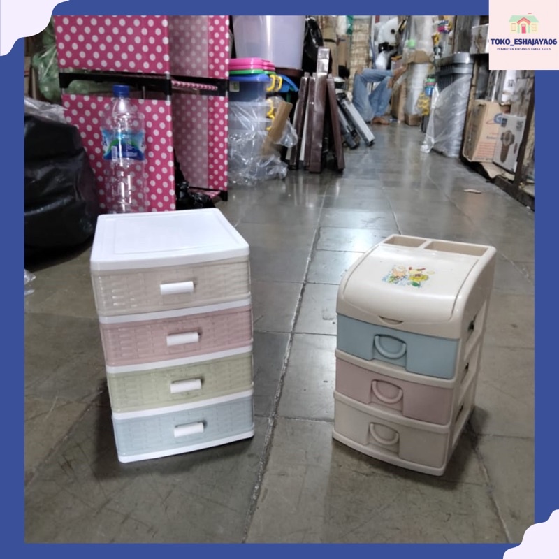 Small Plastic Drawers Stacking 3-4 / Mini Drawer Cabinet / Mini ...