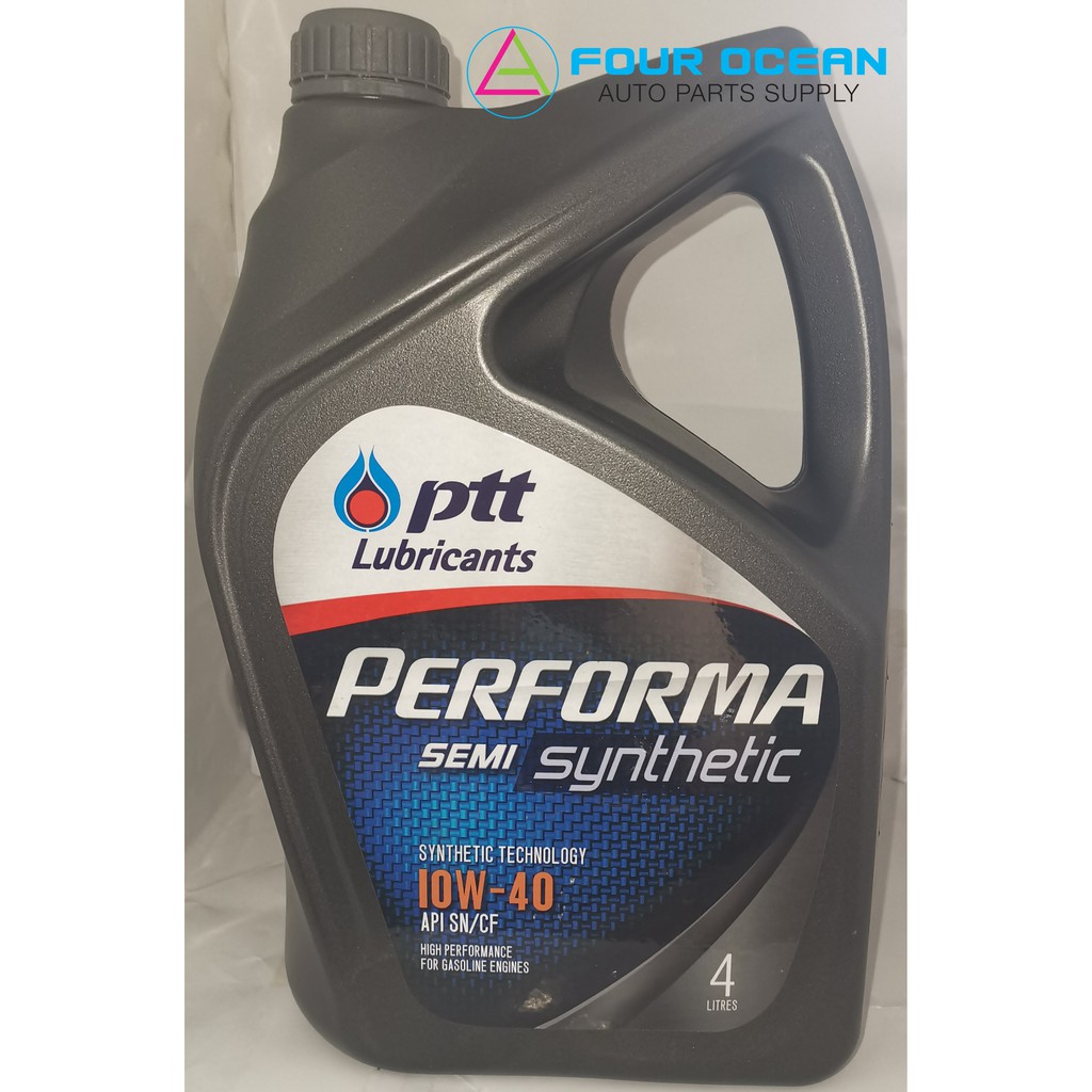 PTT Performa Semi-Synthetic 10W-40 WHIT OIL FILTER (TOYOTA,NISSAN,HONDA ...