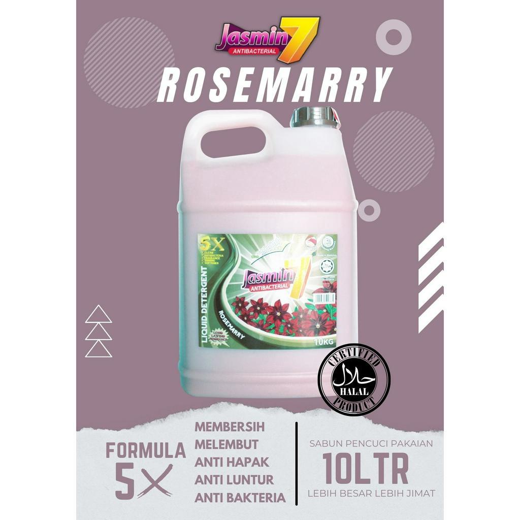 Jasmin7 Liquid Detergent / Laundry Detergent 10KG | Shopee Malaysia