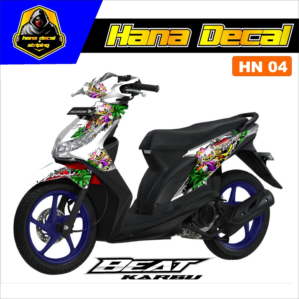 Decal Sticker Decal, full body honda beat carburetor sticker, DESIGN ...