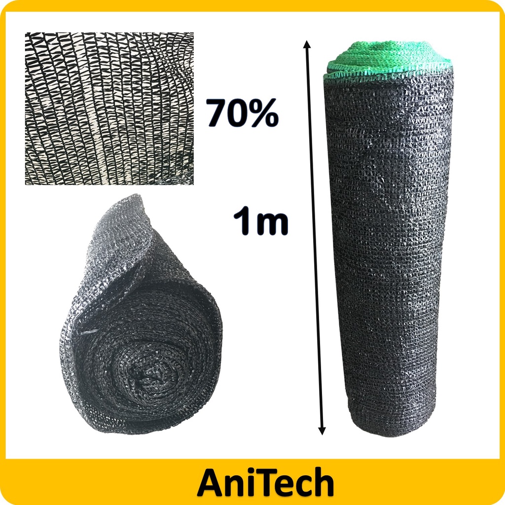2M X 30M Black Sun Shade Orchid Net 50% 70% Jaring Hitam Garden UV ...