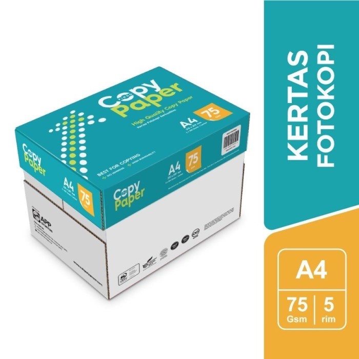PUTIH Hvs Paper A4 75 grm 75Gr Copy Paper White Contents 500 Sheets 75 ...
