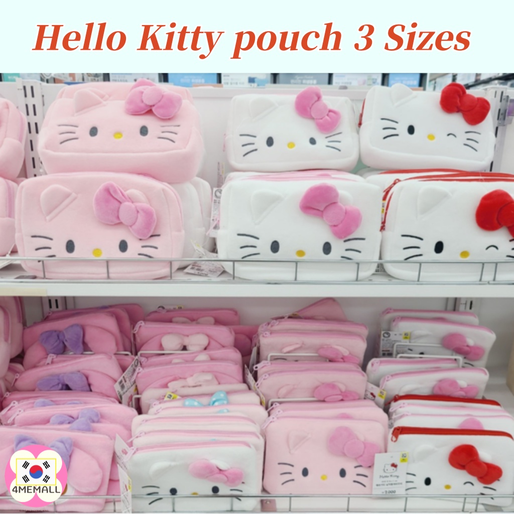 [Daiso Korea] Hello Kitty pouch 3 sizes (Large, Medium, Small) | Shopee ...