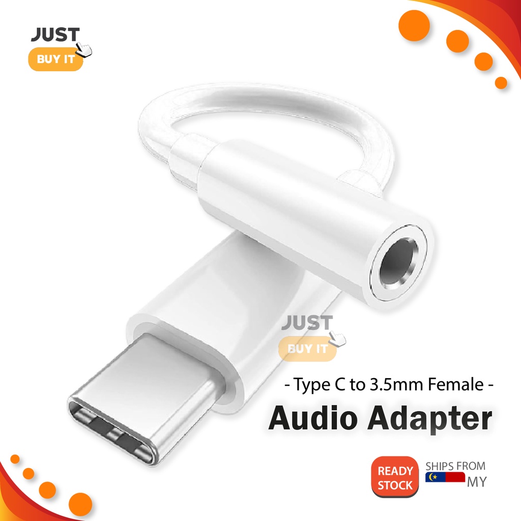Type C USB C to 3.5mm Headphone Audio Jack Adapter Female Aux ...