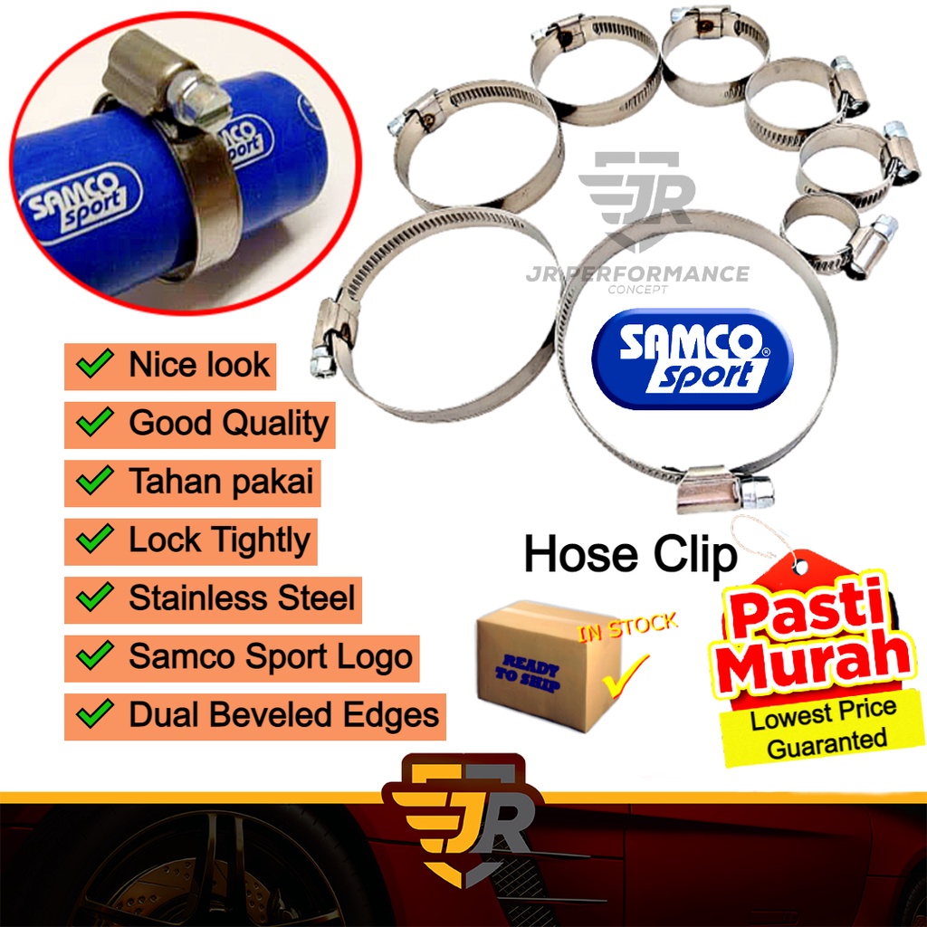 Sard Samco Sport Stainless Steel Adjustable Hose Clip Hose Clamp 12mm ...