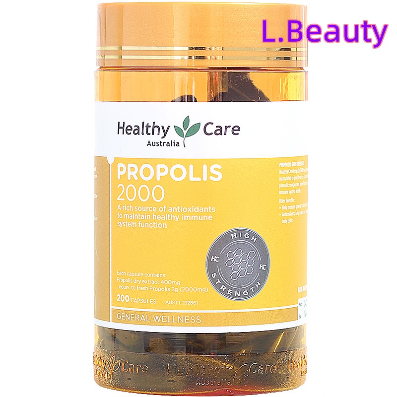 (Ready Stock)Healthy Care Propolis 2000mg 200 Capsules | Shopee Malaysia