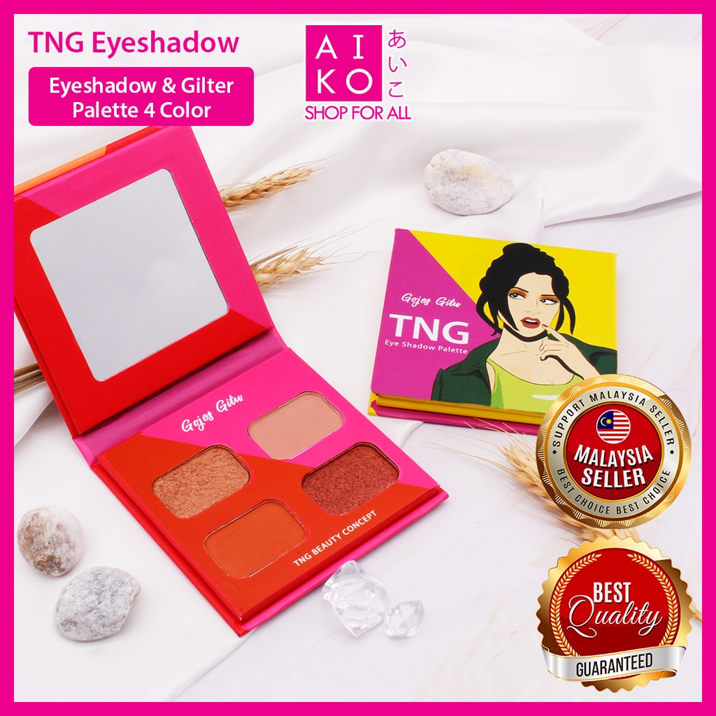 (AIKO)EYESHADOW TNG 4 COLOUR EYESHADOW PALETTE / HIGH SHIMMER MATTE EYE ...