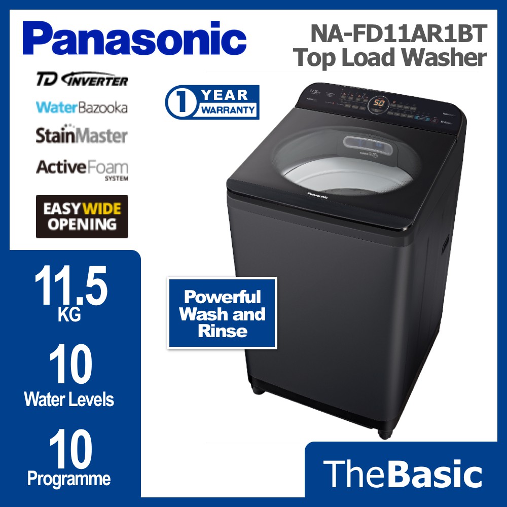 PANASONIC Toploader Washing Machine 11.5KG TD Inverter Washer Mesin ...