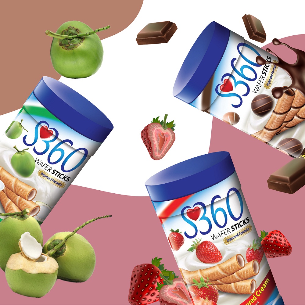 Samudra S360 Wafer Stick Flavors Chocolate/Strawberry/Pandan Coconut ...