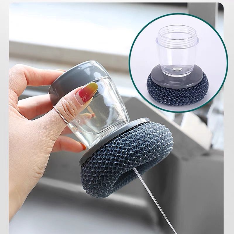 Wire Sponge/PET Sponge With Hydraulic Automatic Detergent Tube/Sponge ...